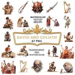 48 Bible Stories Old Testament Bundle | Watercolor Christian Story for ...