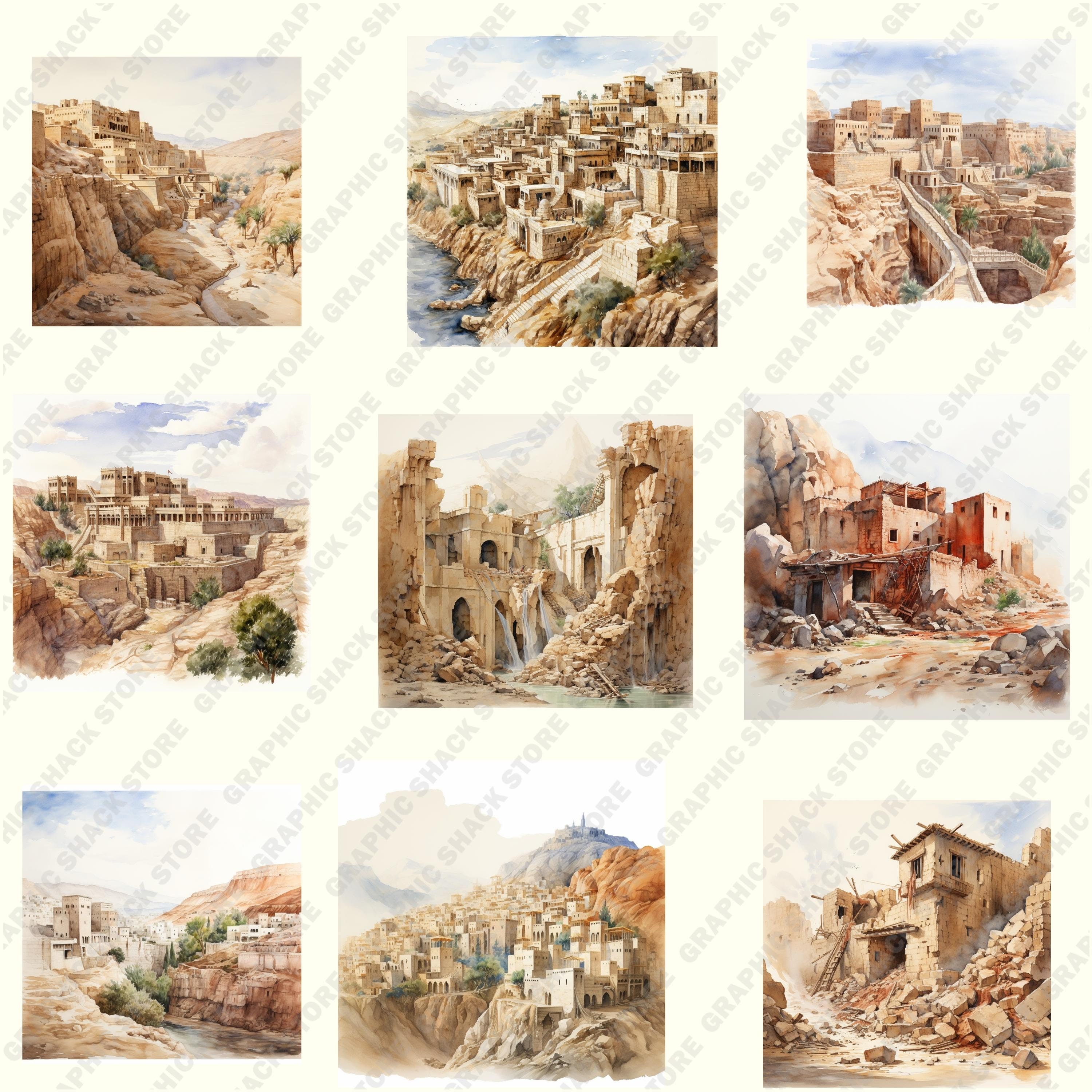 68 Watercolor the Story of Rahab PNG Clip Art Christian Religious Bible ...