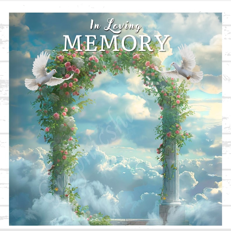 In Loving Memory PNG, Memorial Background Template, RIP Tribute Design ...