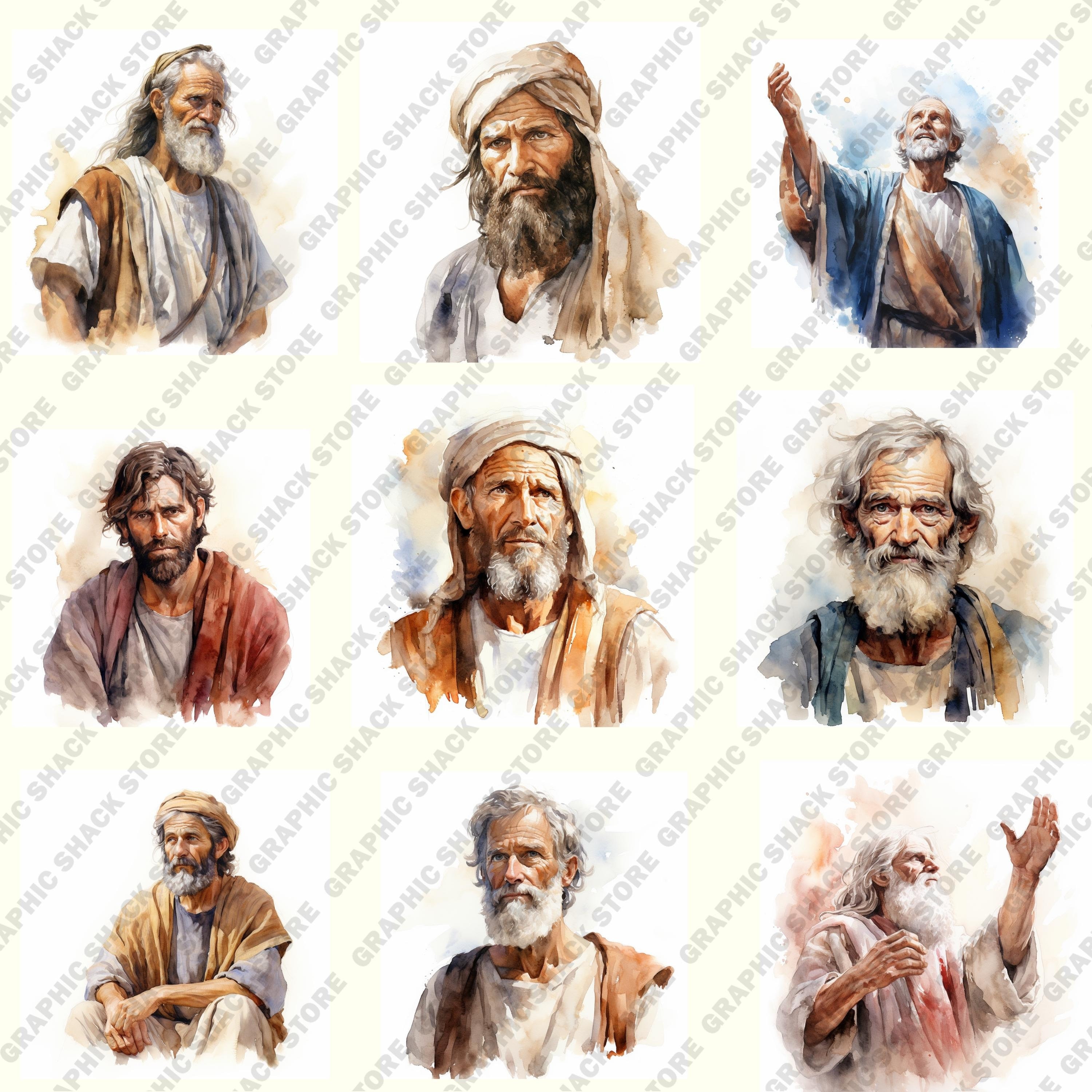85 PNG Watercolor Job Clip Art Christian Religious Bible Based Story ...