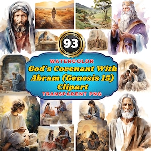 93 Watercolor God's Covenant With Abram (genesis 15) PNG Clipart ...