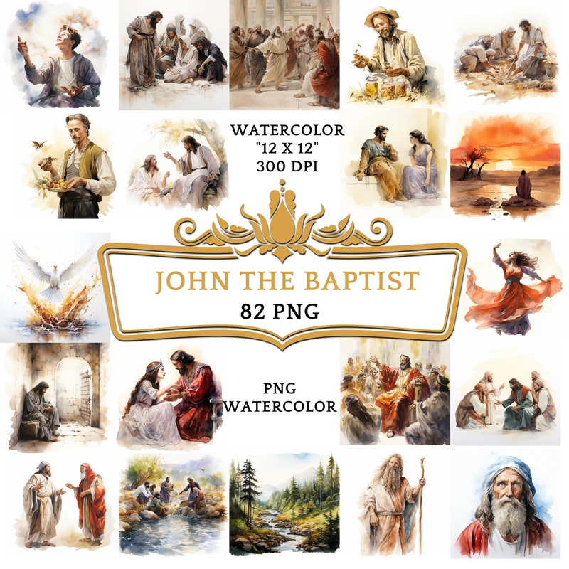 John the Baptist Clip Art - Etsy