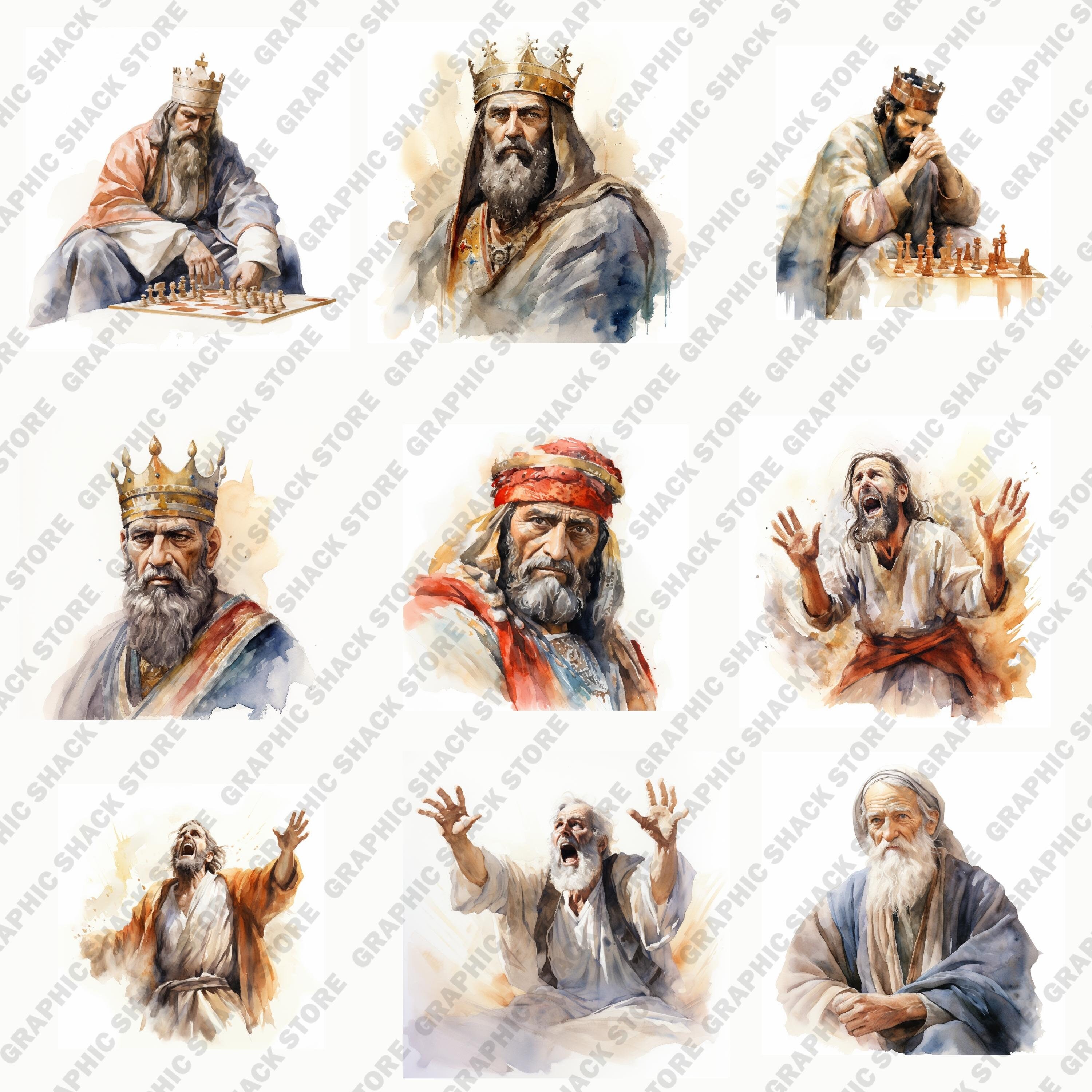 86 PNG Watercolor Elisha and the Syrians Clip Art Christian Religious ...