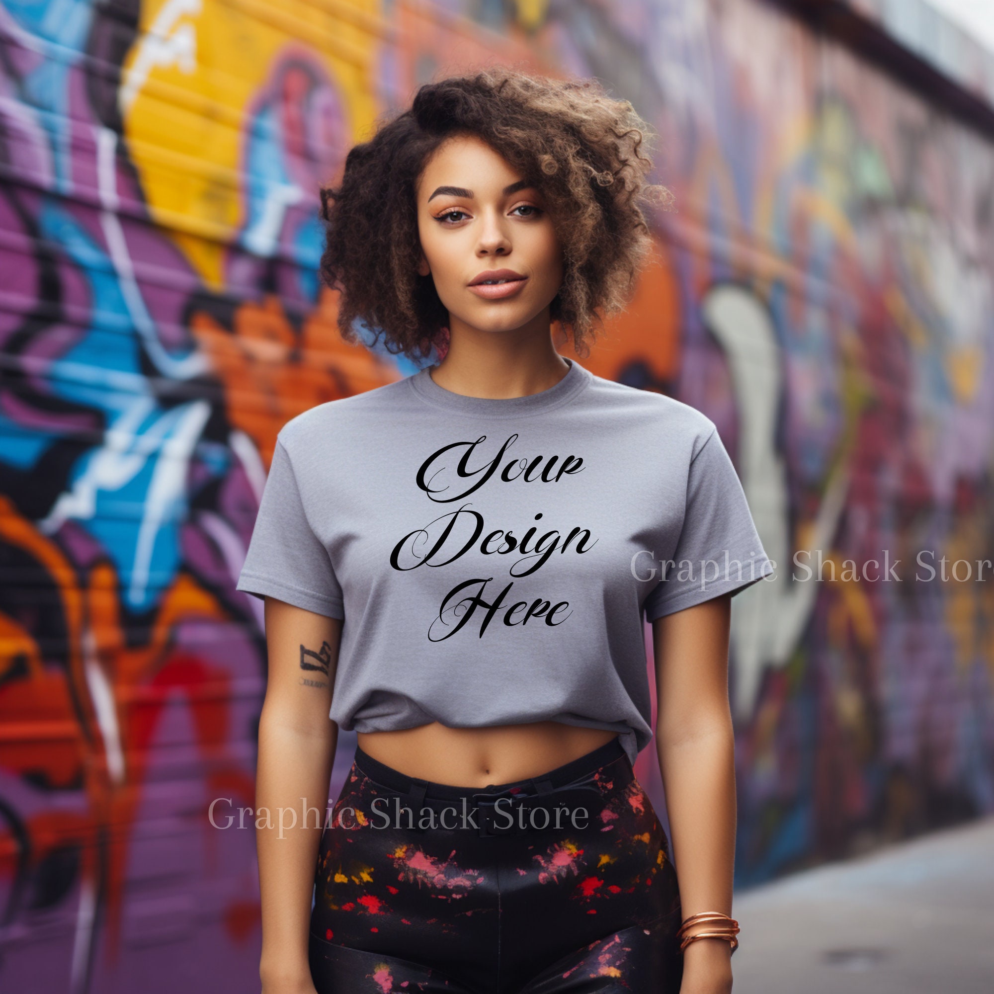 4 Dark Grey Champion Cropped Top Mock Up, Summer Tee-shirt, Champion ...
