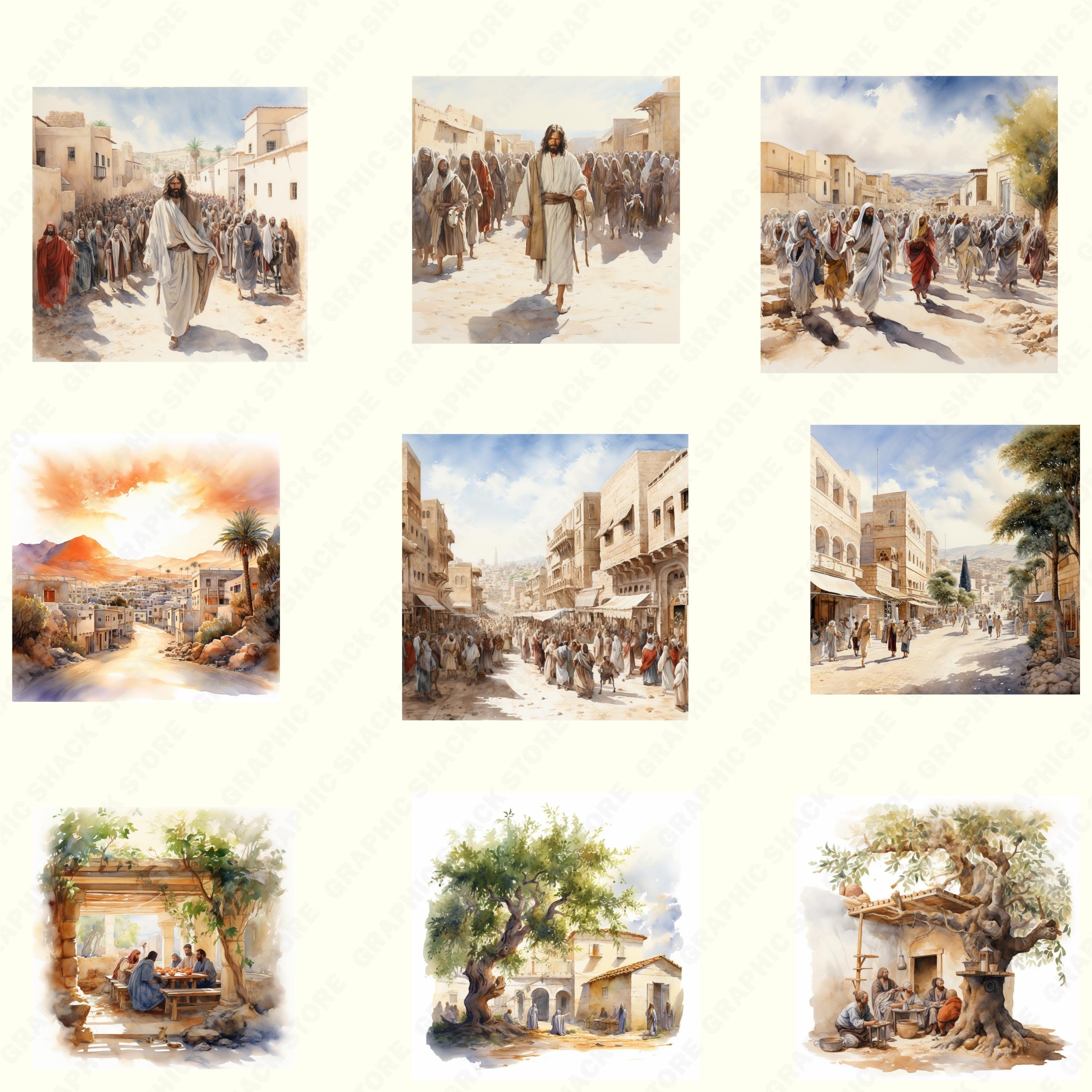 68 Watercolor Zaccheus Clip Art | Christian Religious Bible Based Story ...