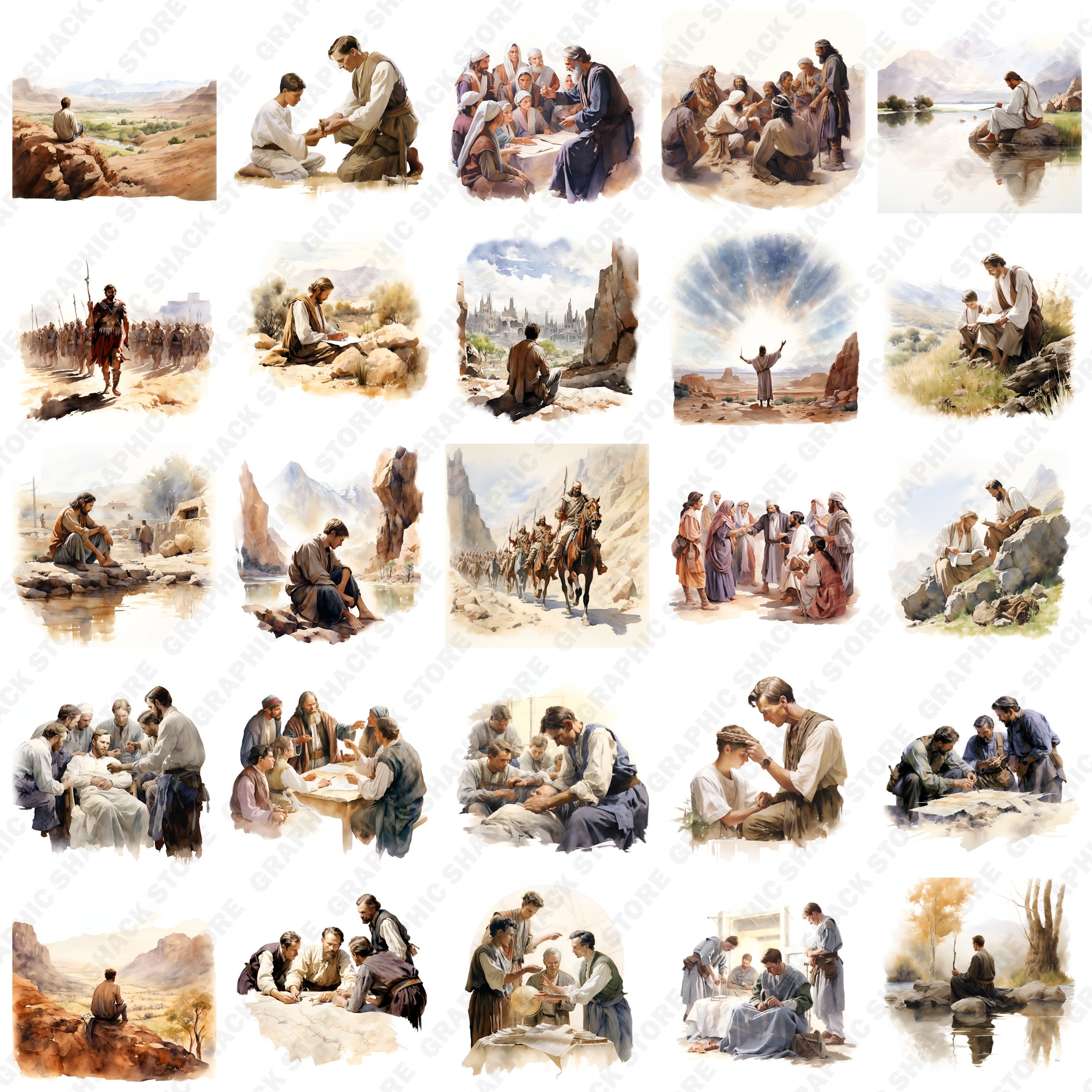 53 Watercolor Mormon and His Teachings PNG Clipart, Mormons Legacy ...