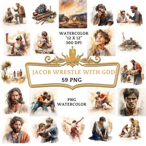 48 Bible Stories Old Testament Bundle | Watercolor Christian Story for ...