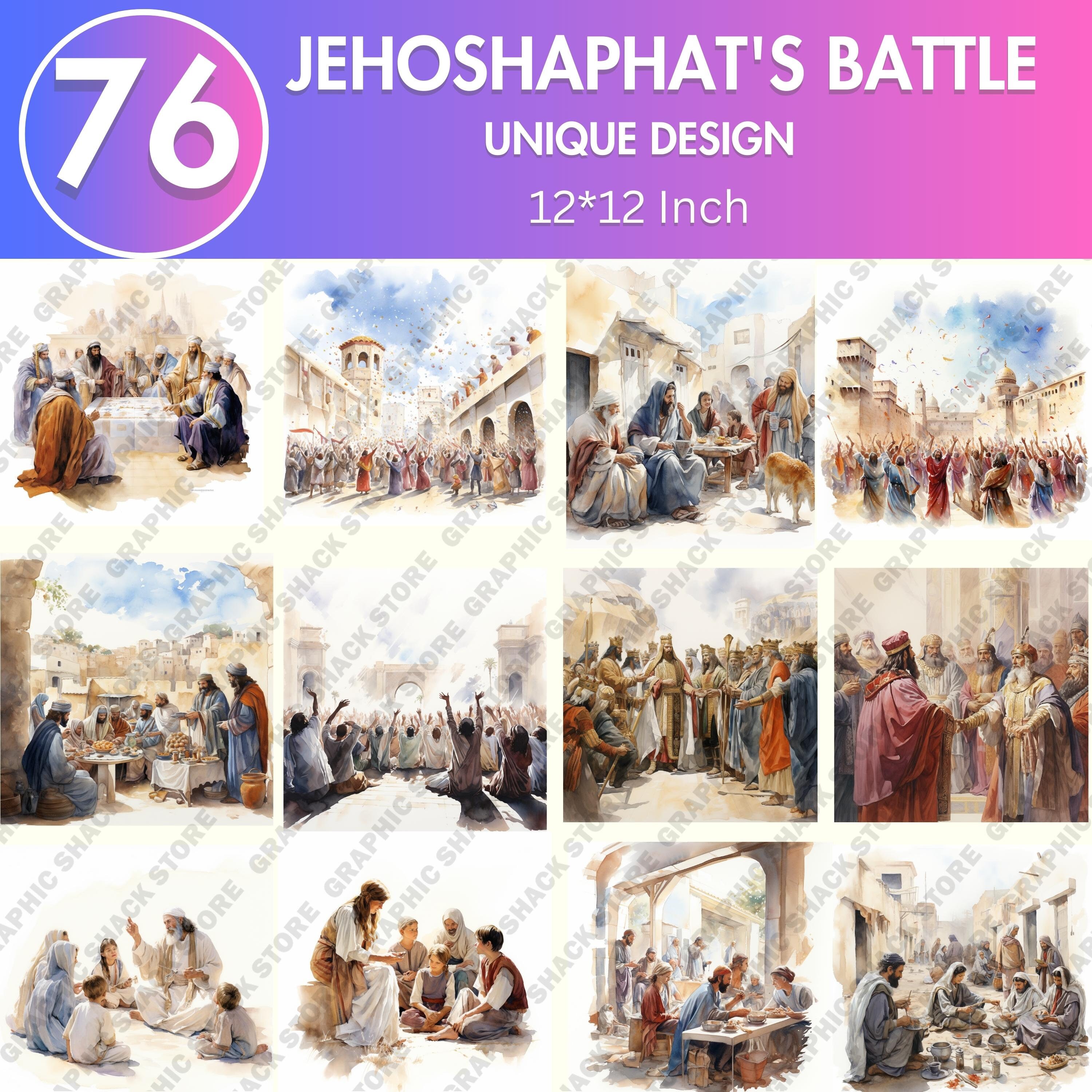 76 PNG Watercolor Jehoshaphat's Battle Clip Art Christian Religious ...