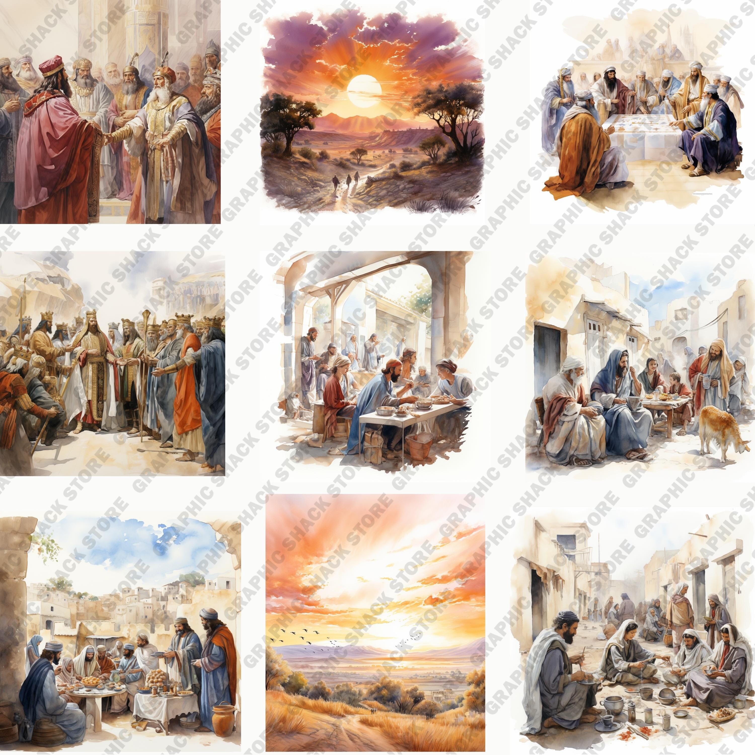 76 PNG Watercolor Jehoshaphat's Battle Clip Art Christian Religious ...