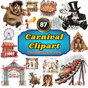 87 Carnival Clipart, Carnival Fun: 87 PNG Cliparts Festive and Vibrant ...