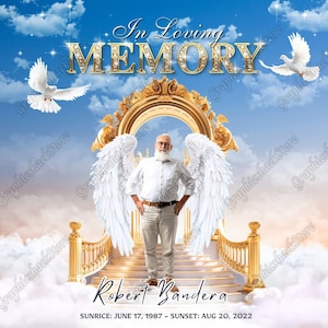 6+ in Loving Memory Design Bundle, Memorial Templates Heaven Background ...