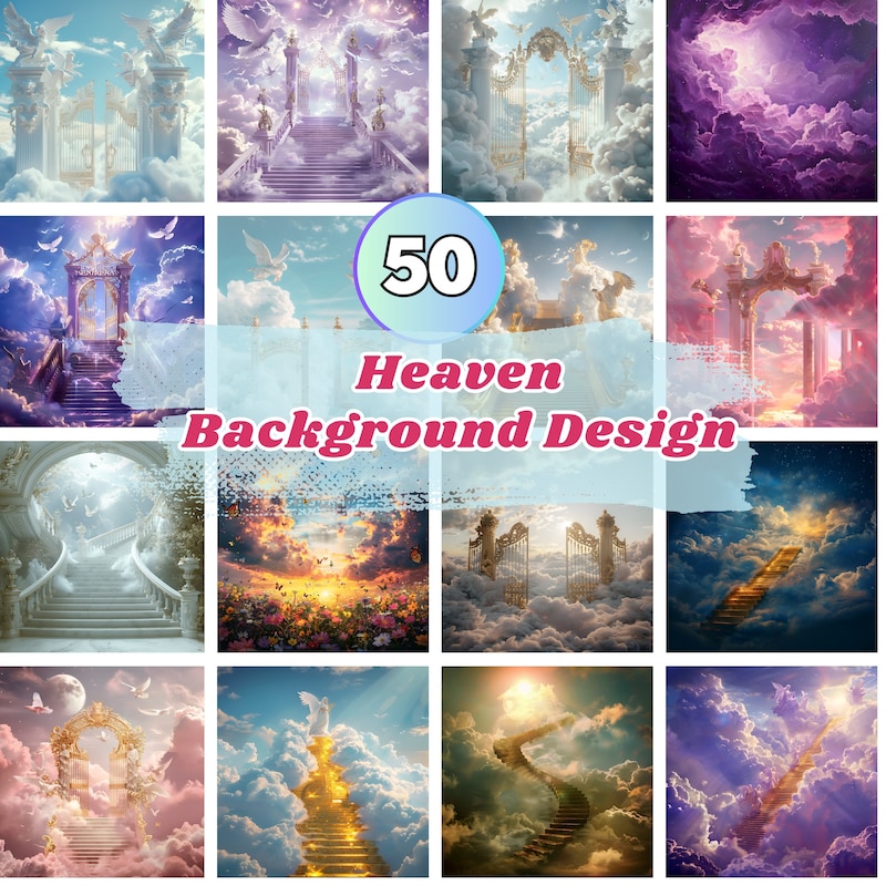 Heaven Background - Etsy