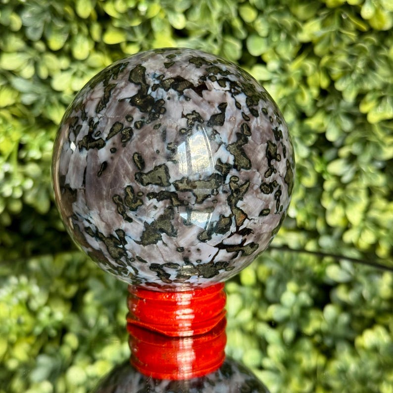 Indigo Gabbro Sphere – Mystic Merlinite Crystal Ball, Meditation ...