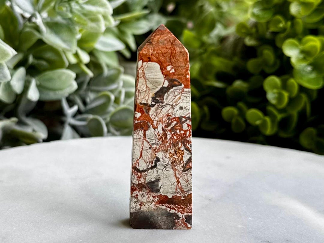 Money Jasper Tower for Wealth & Success | Grounding Crystal for ...