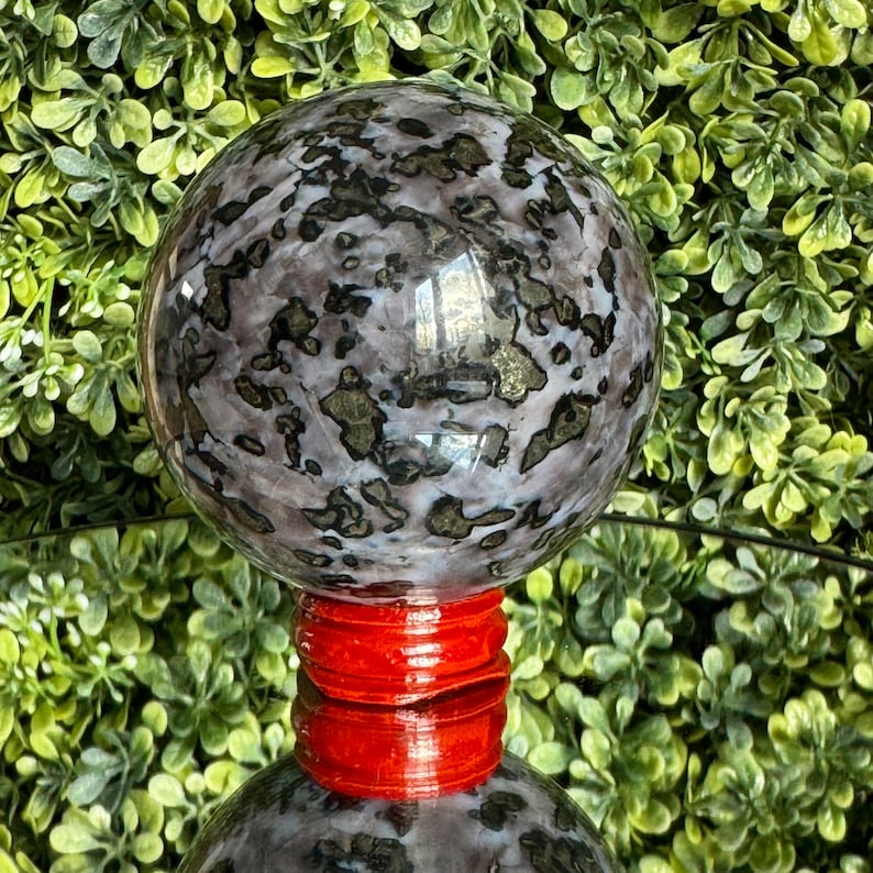 Indigo Gabbro Sphere – Mystic Merlinite Crystal Ball, Meditation ...