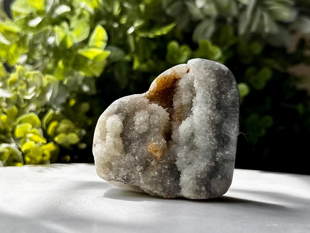 Sphalerite Heart Druzy Crystal: Raw Mineral Display, Healing Stone - Etsy