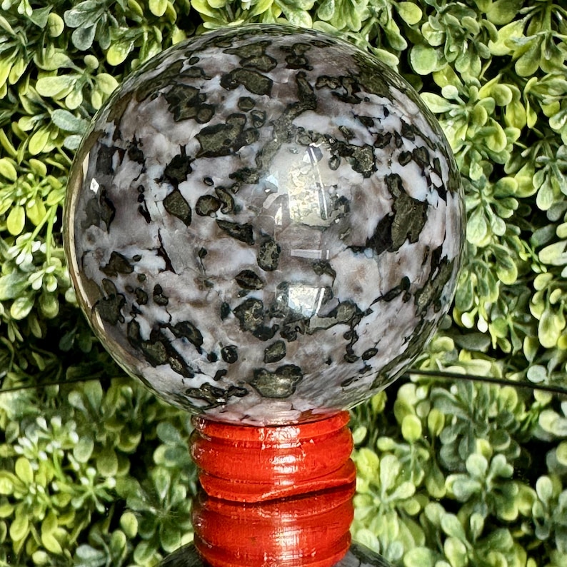 Indigo Gabbro Sphere – Mystic Merlinite Crystal Ball, Meditation ...