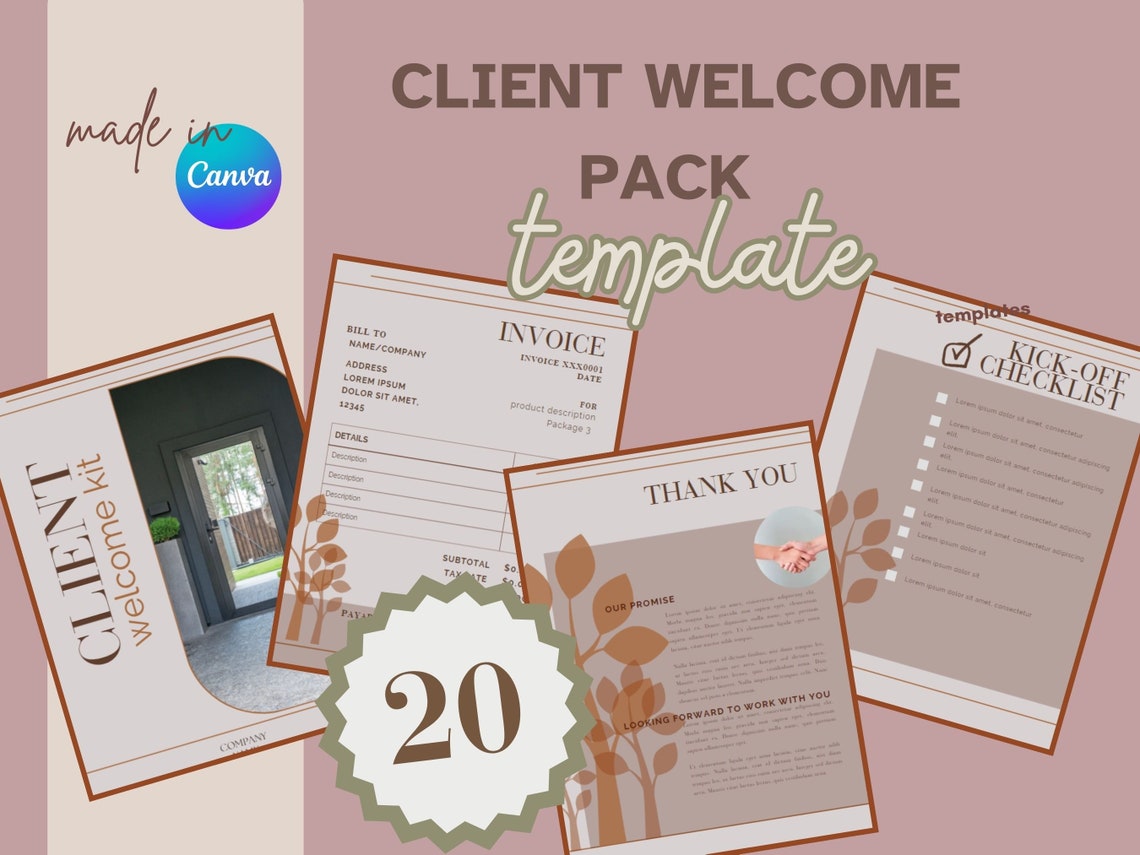 Welcome Client Packet|welcome Packet Template|virtual Assistant Welcome ...