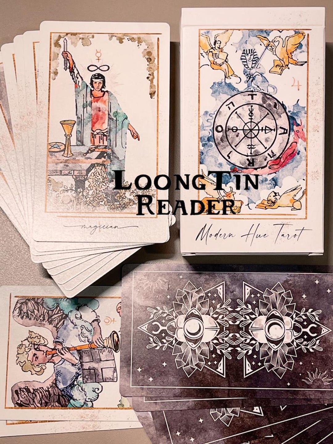 The Modern Hue Tarot Deck - Watercolor RWS Style With Contemporary ...