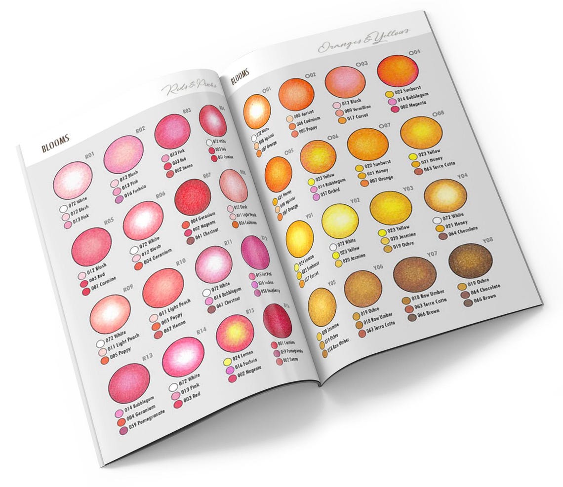 Colored Pencil Recipe Book - Etsy