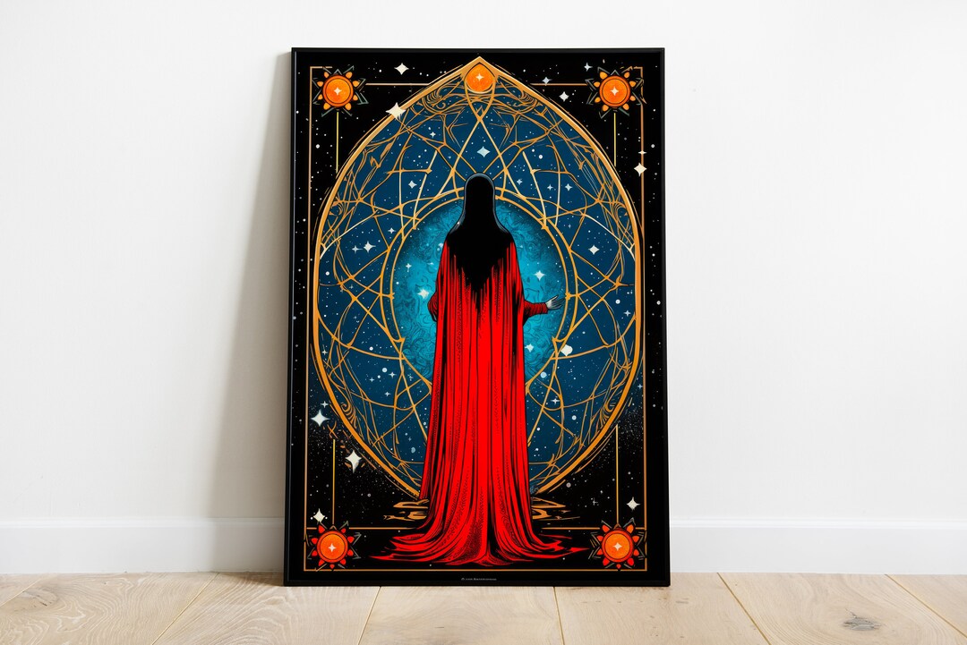 Tarot Card Poster Gothic Occult Poster Dark Academia Decor - Etsy