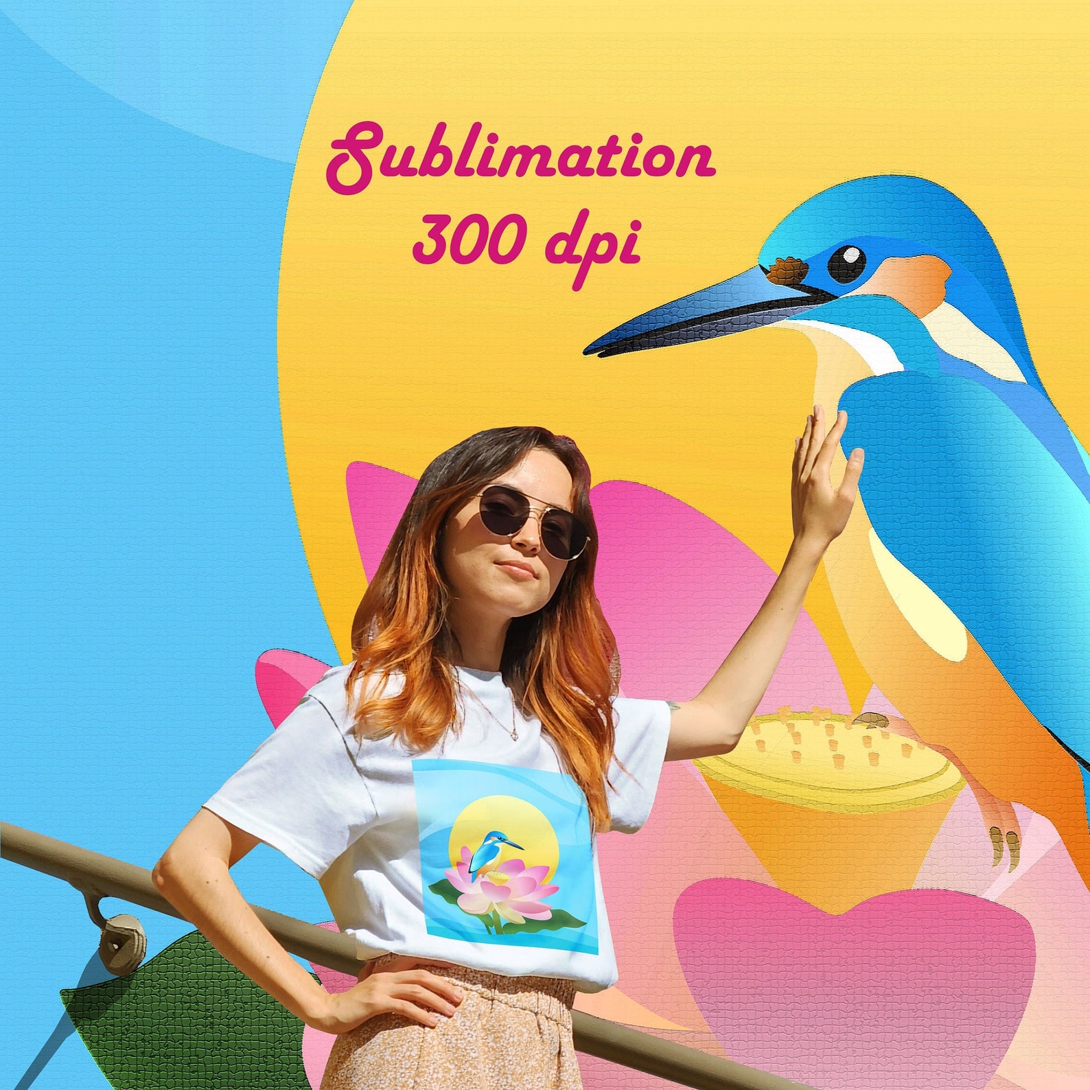 Bird Sublimation, Sublimation Print, Digital Print, Minimalistic Art ...