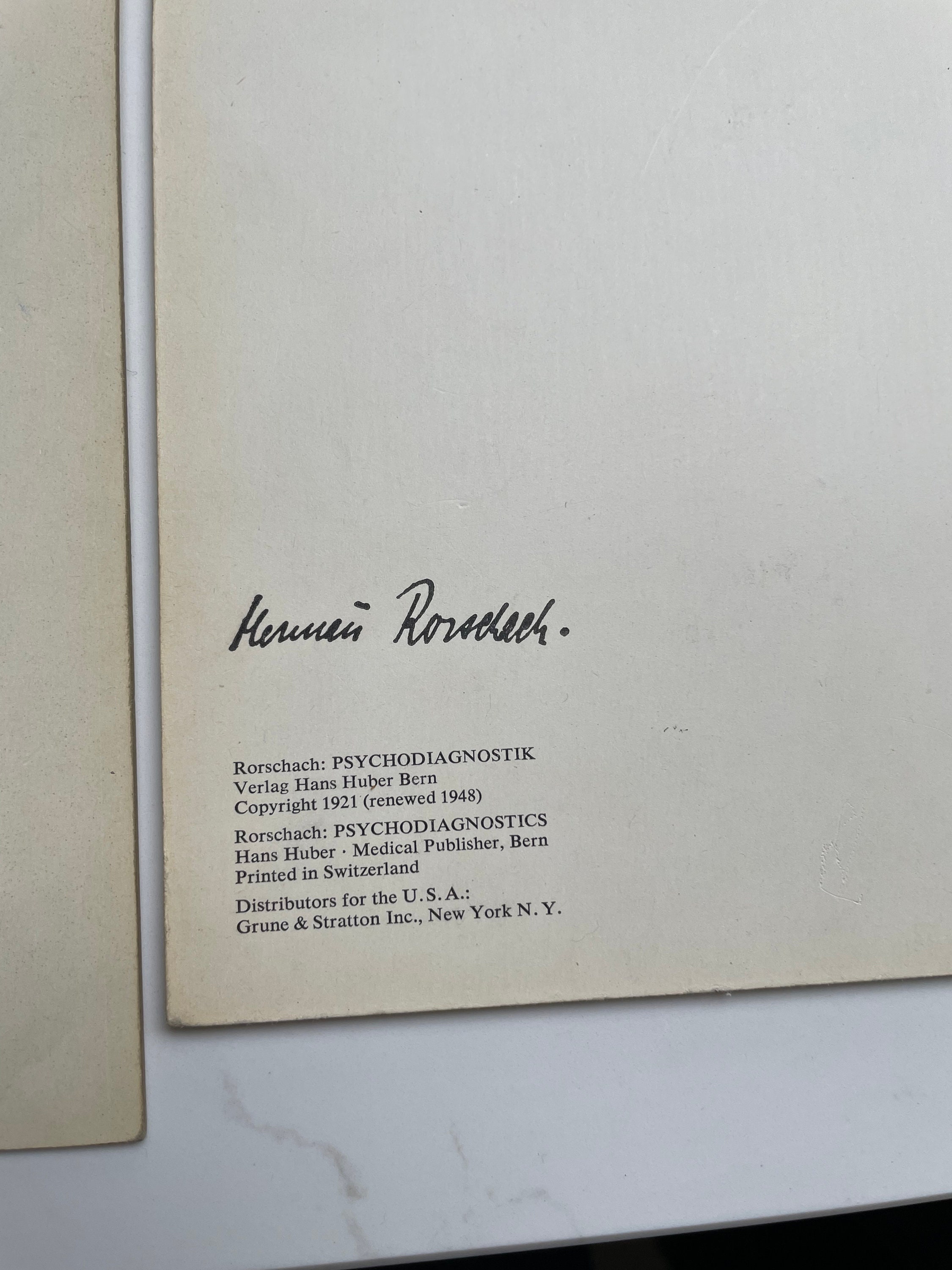 Rorschach Inkblot Print Test Cards 1921 / 1948 Reprint - Etsy Australia