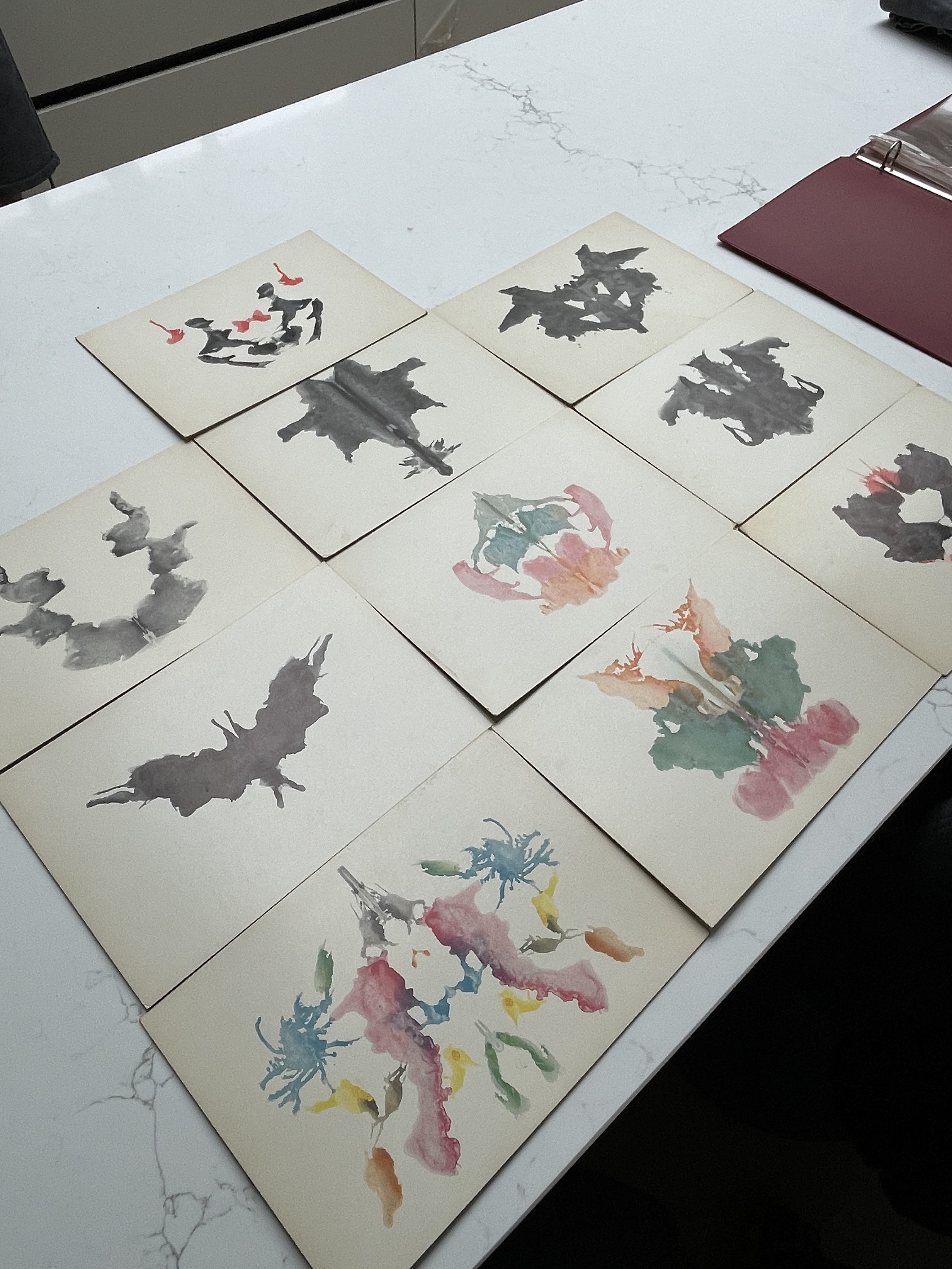 Rorschach Inkblot Print Test Cards 1921 / 1948 Reprint - Etsy Australia