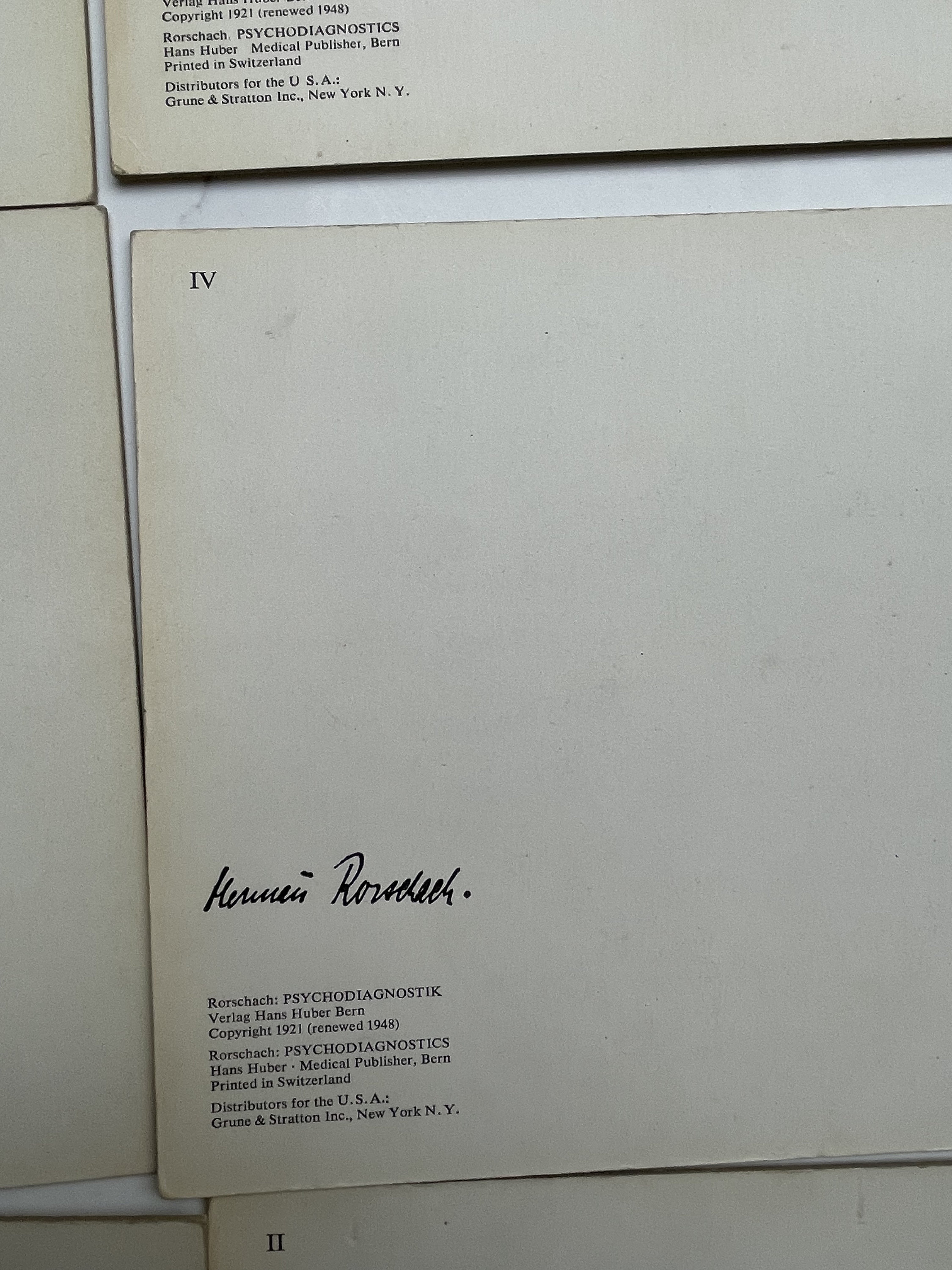 Rorschach Inkblot Print Test Cards 1921 / 1948 Reprint - Etsy Australia