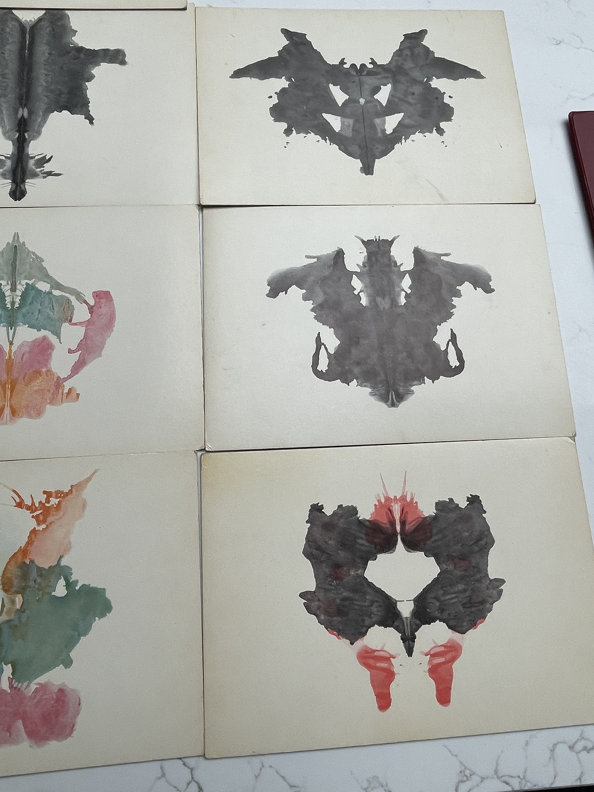 Rorschach Inkblot Print Test Cards 1921 / 1948 Reprint - Etsy Australia