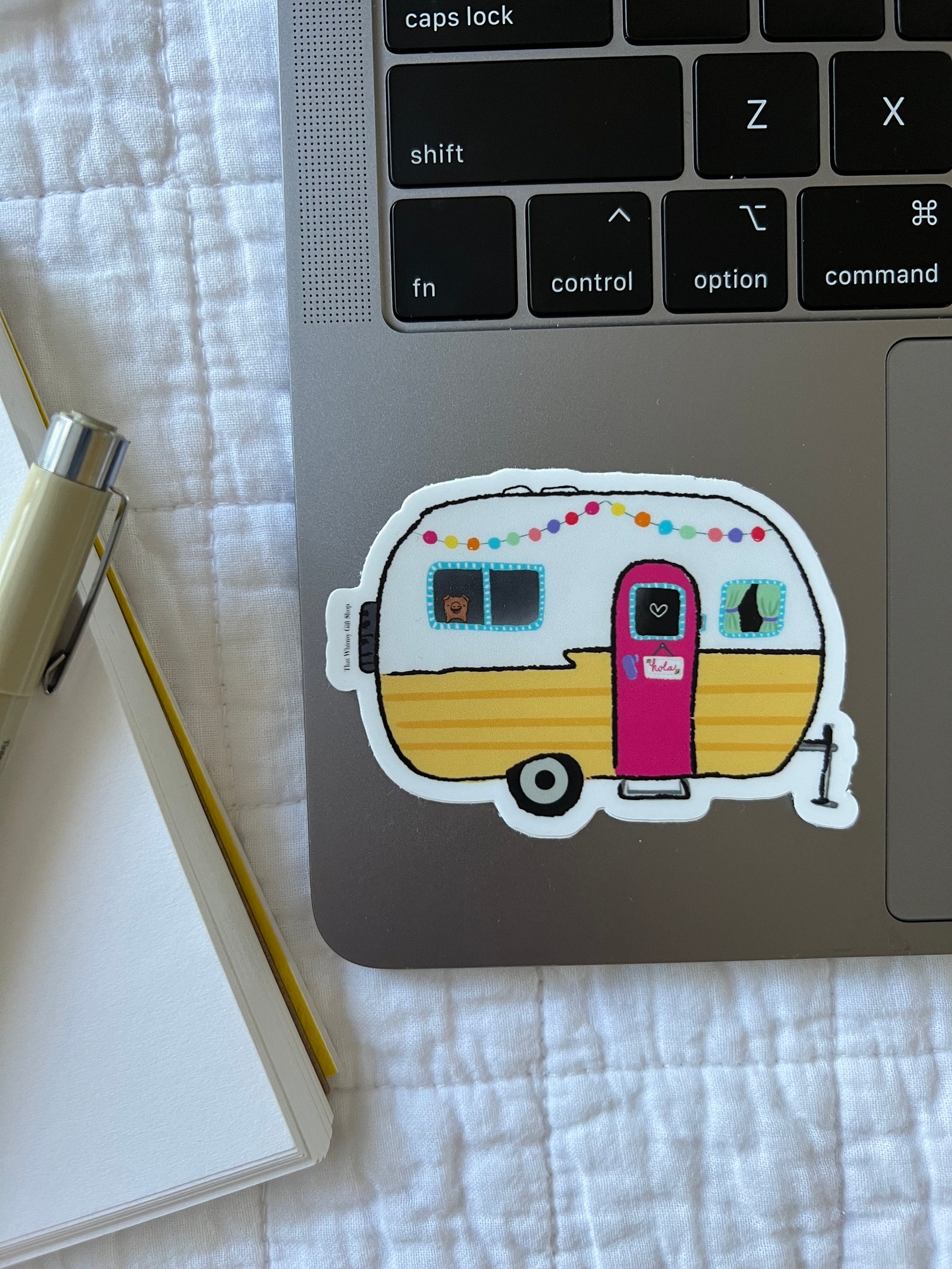 Yellow Camper Vinyl Sticker, 3.0x 2.1 - Etsy