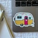 Yellow Camper Vinyl Sticker, 3.0x 2.1 - Etsy