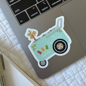 Mexican Paleta Cart Vinyl Sticker - Colorful Paleta Stand Decal ...