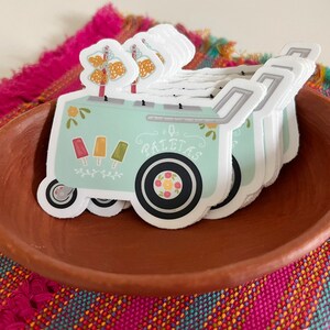 Mexican Paleta Cart Vinyl Sticker Colorful Paleta Stand Decal Perfect ...