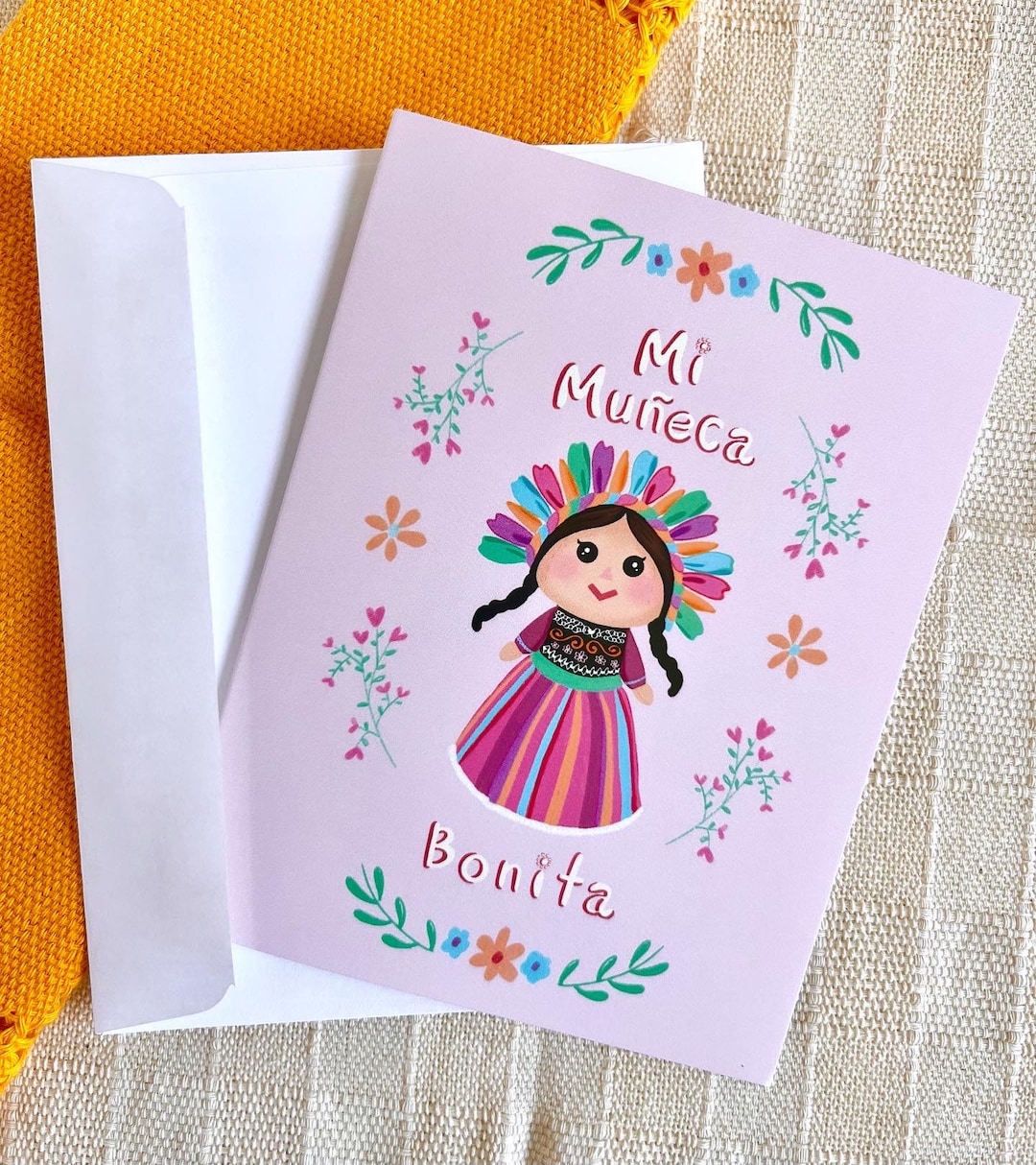 Latinx Greeting Card mi Muneca Bonita - Etsy