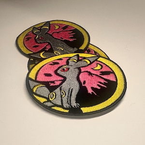 Umbreon Embroidery Iron on Patch, Perfect for a Gift, Present, Birthday ...