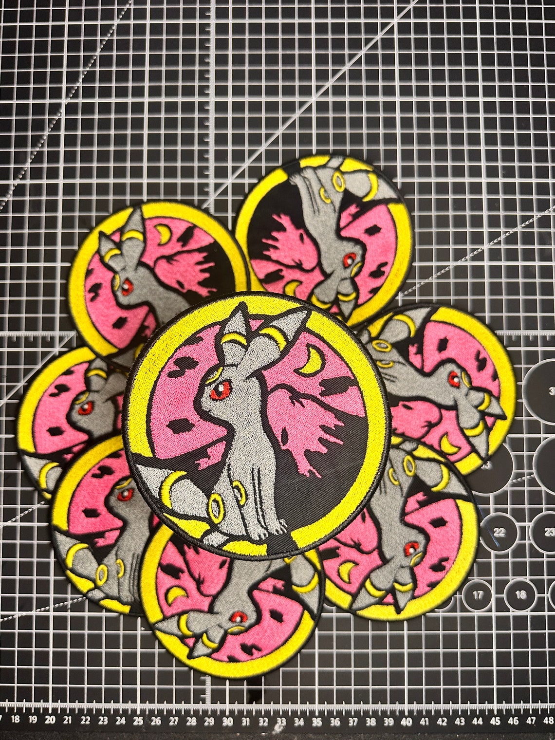Umbreon Embroidery Iron on Patch, Perfect for a Gift, Present, Birthday ...