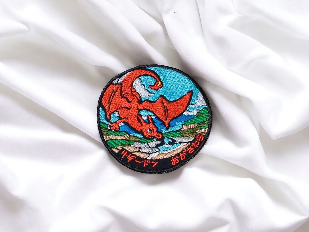 Charizard Embroidery Sticker Patch Iron on Appliqué for Clothing Pokemon Collectibles Perfect ...