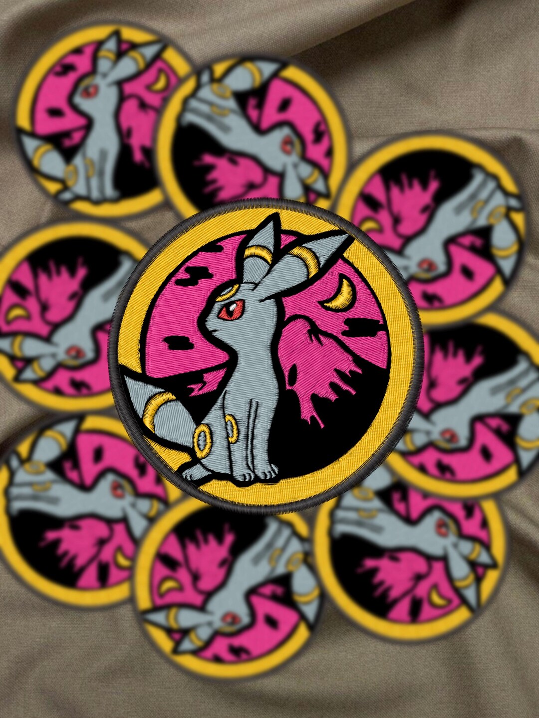 Umbreon Embroidery Iron on Patch, Perfect for a Gift, Present, Birthday ...
