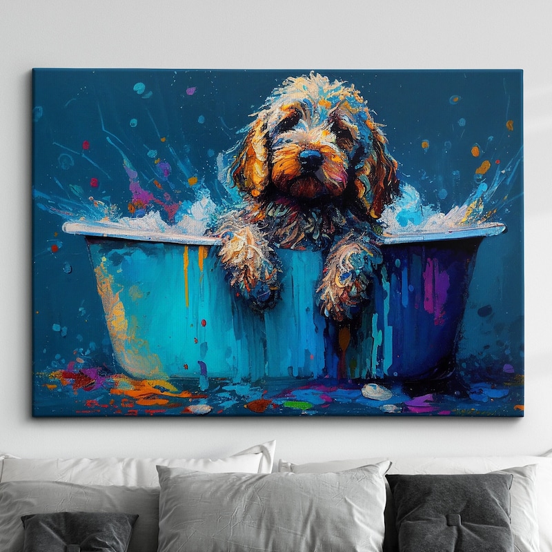 Abstract Dog Art - Etsy