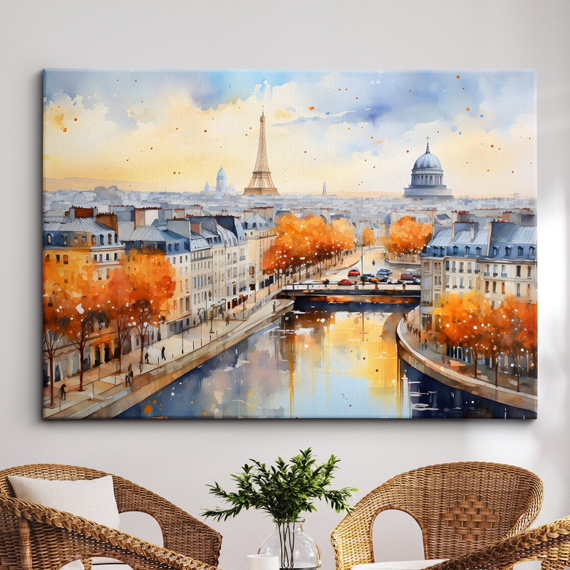 Watercolor Painting Paris - Etsy