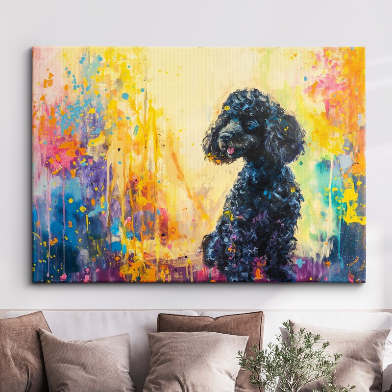 Poodle Painting - Etsy