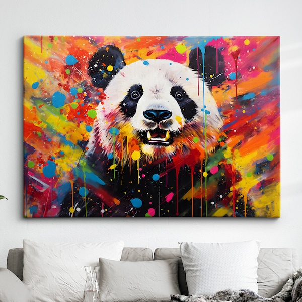 Panda Painting - Etsy