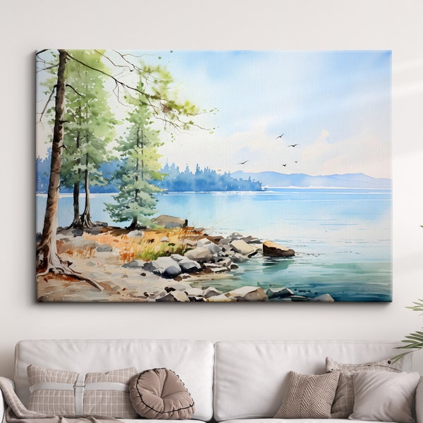 Lake Canvas - Etsy