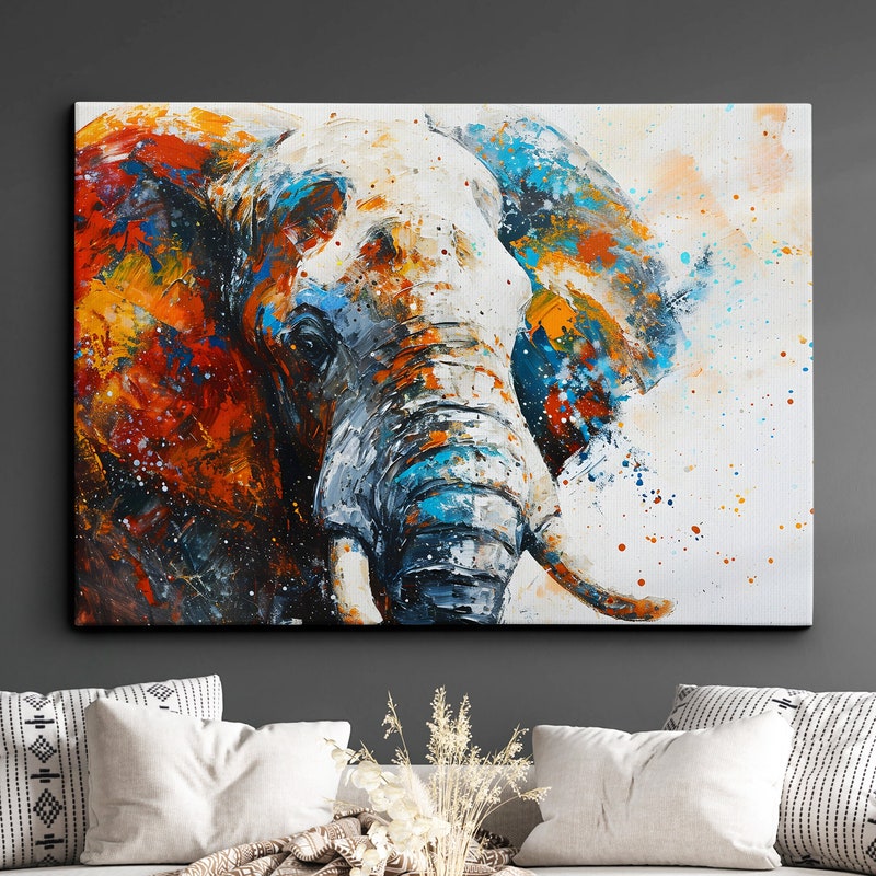 Abstract Elephant - Etsy