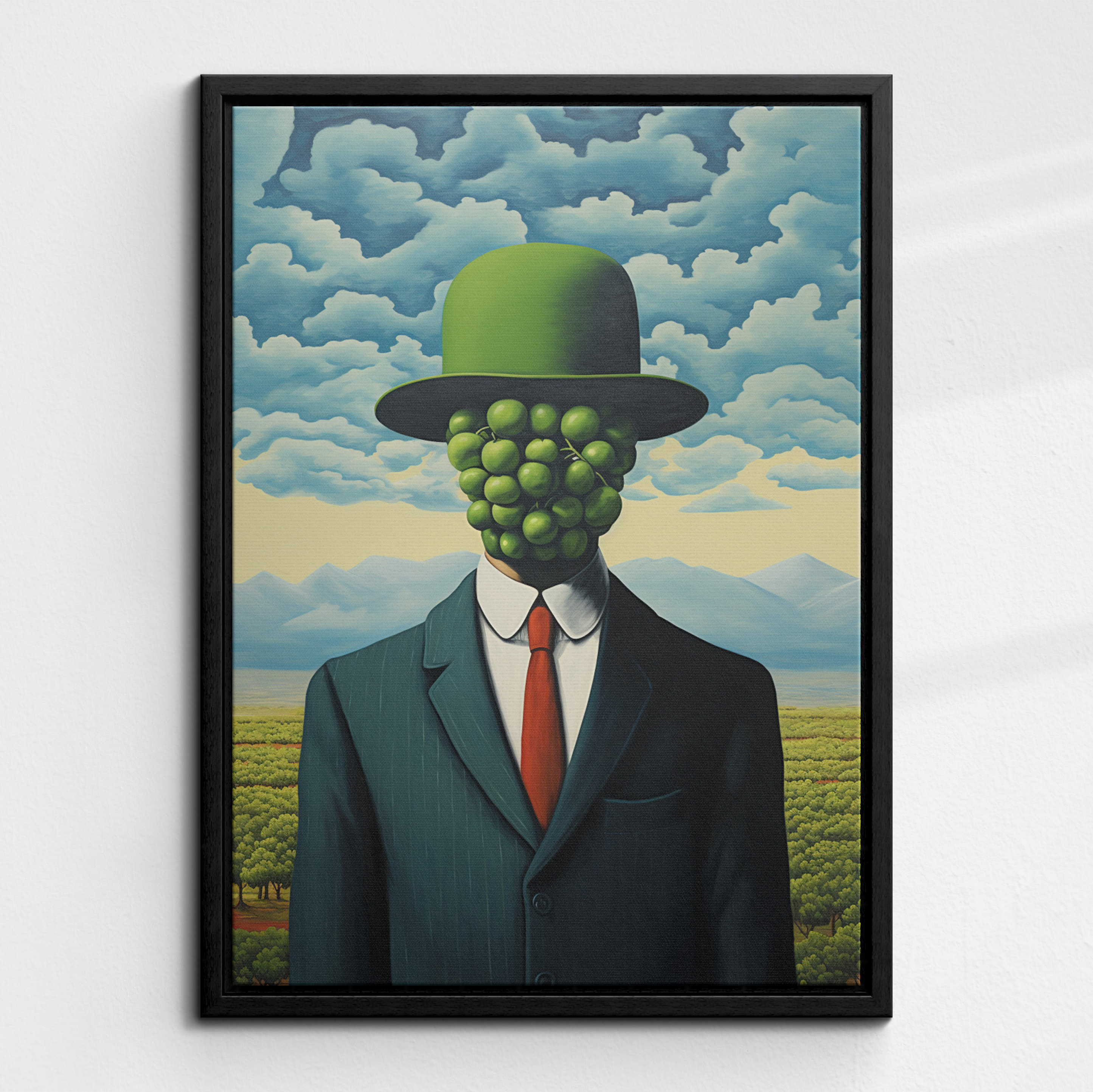 The Son of Man René Magritte Style Abstract Oil Painting Wall - Etsy