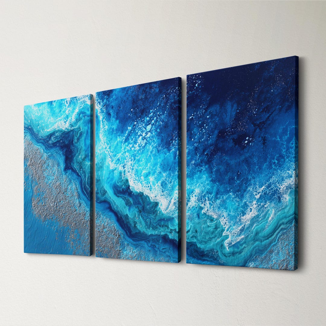 Pyramyd Optical Illusion Abstract Wall Art Set of 3 Panels Modern ...