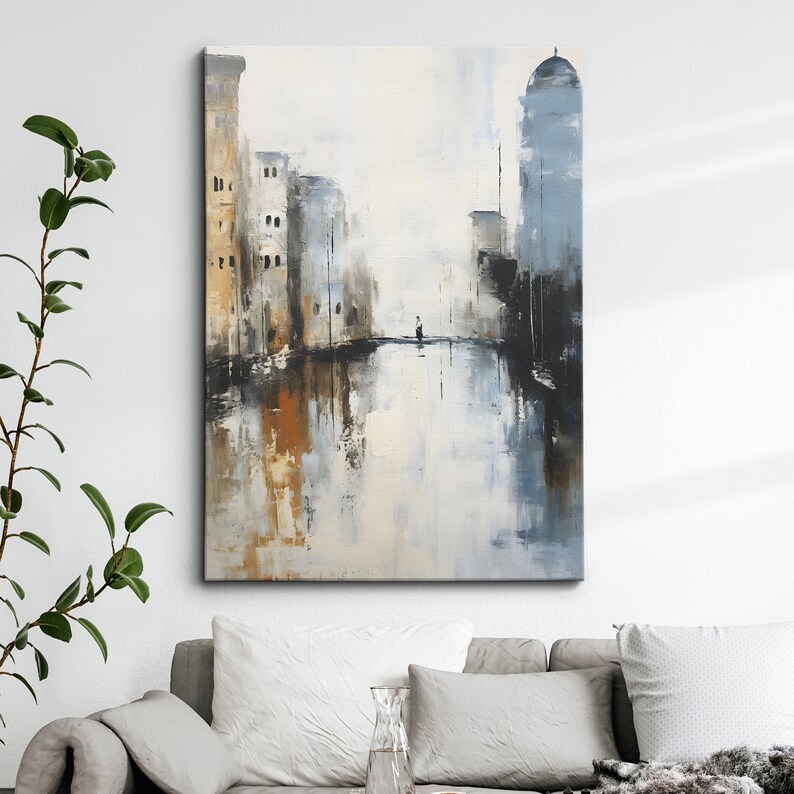 Venice Italy Canal Travel Europe Abstract Oil Modern Painting - Etsy