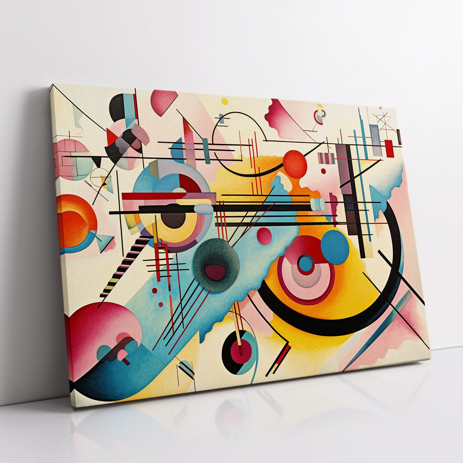 Geometric Wassily Kandinsky Style Abstract Oil Painting Wall - Etsy