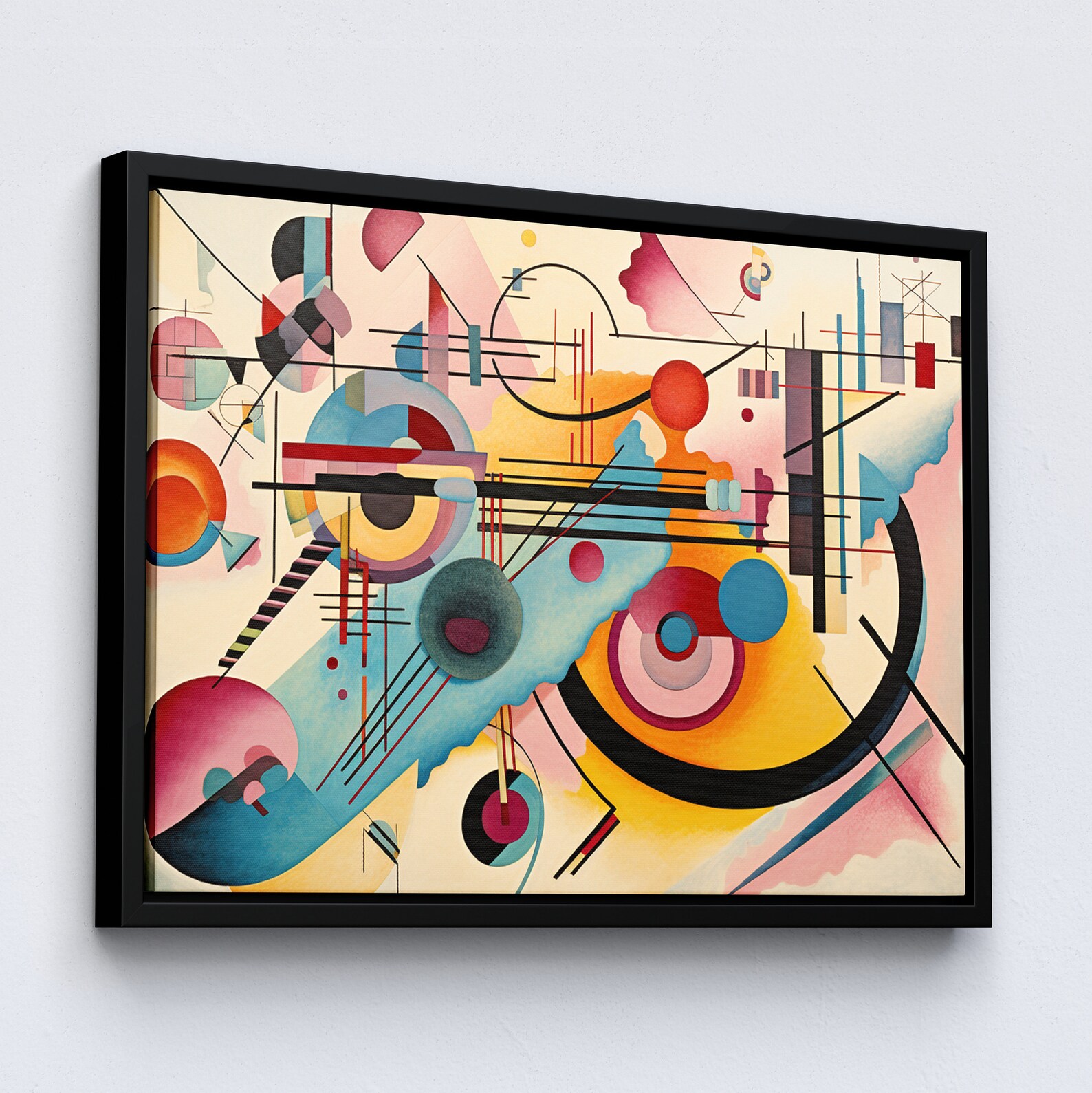 Geometric Wassily Kandinsky Style Abstract Oil Painting Wall - Etsy